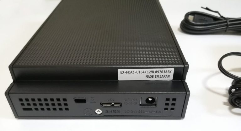 【I-O DATA】外付けHDD「EX-HDAZ-UTL4K」を購入しました【レビュー】 | ゆずゆろぐ。